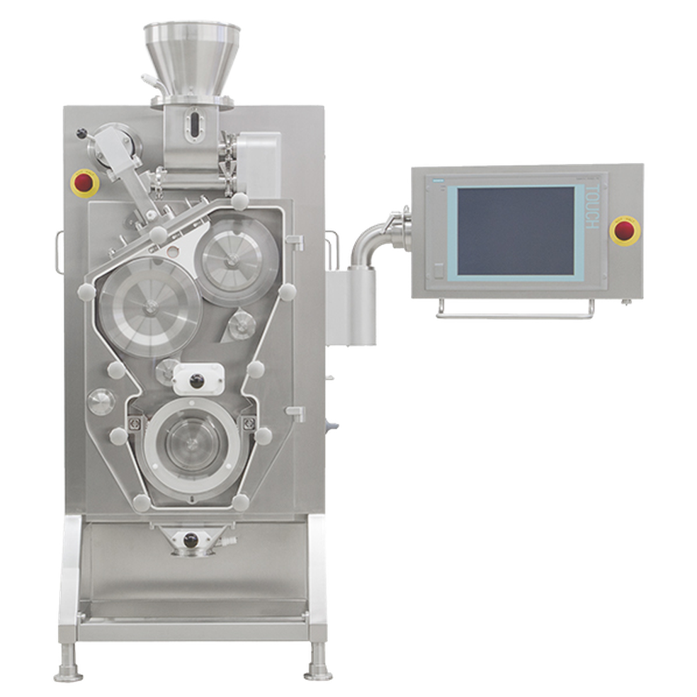 Gerteis roller compactor influence on granule properties